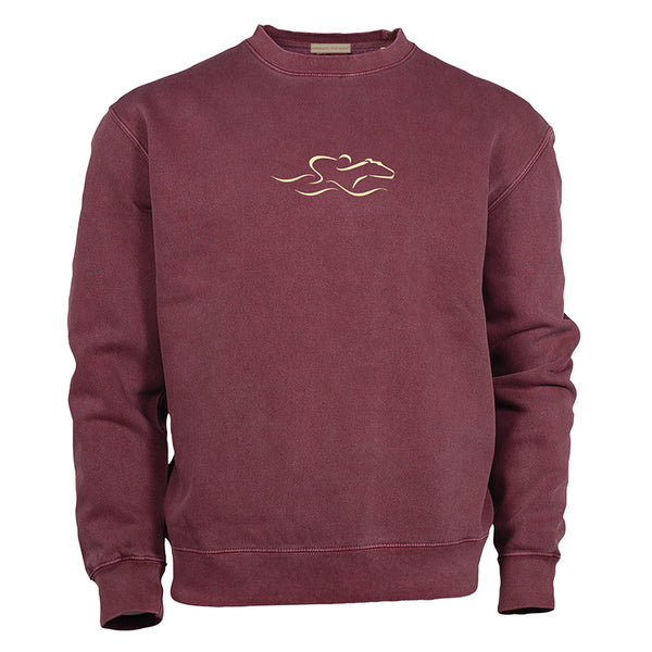 Pigment Dyed Fleece Crew Neck Sweatshirt-Maroon – EMBRACE THE RACE®